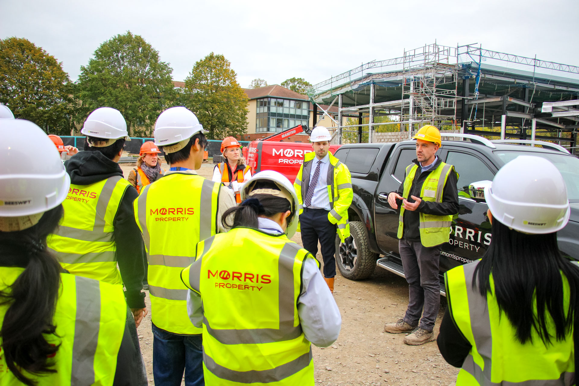 Behind the scenes tour for students at Concord College - Morris Property