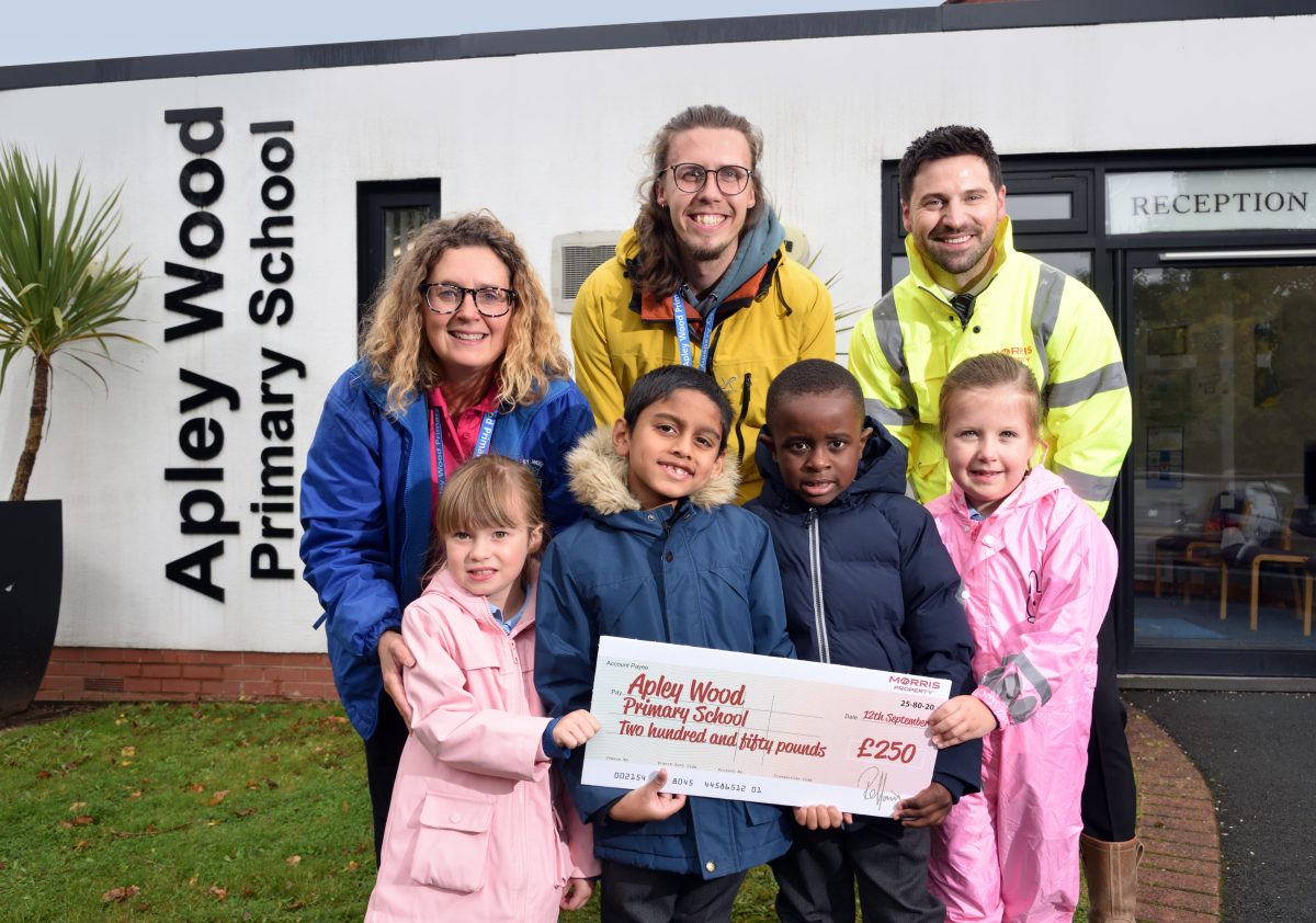 Supporting forest school learning with donation - Morris Property